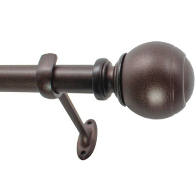 Decopolitan Ball Adjustable Curtain Rod, Color: Copper - JCPenney