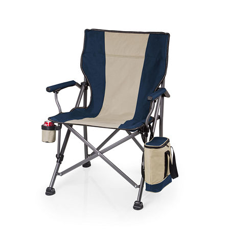 Oniva by Picnic Time Navy Outlander Folding Camp Chair with Cooler - Navy