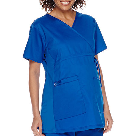 Click here for Wink Wonderwork Maternity Mock Wrap Womens Short S... prices