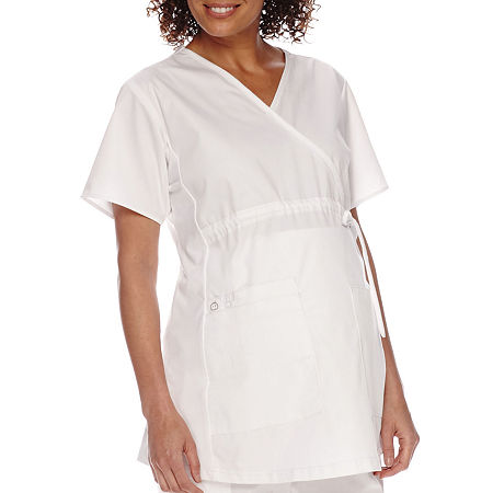 Click here for Wink Wonderwork Maternity Mock Wrap Womens Short S... prices