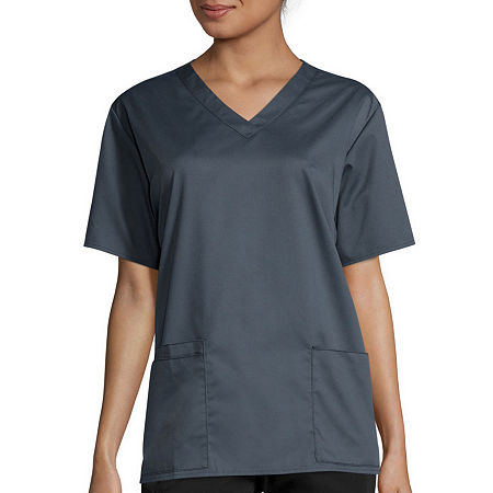 Click here for Wink Wonderwork Womens V Neck Short Sleeve Tag Fre... prices