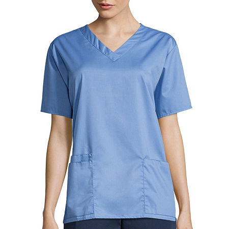 Click here for Wink Wonderwork Womens V Neck Short Sleeve Tag Fre... prices