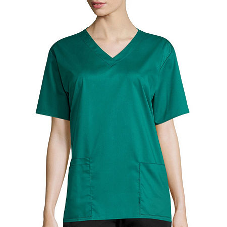 Click here for Wink Wonderwork Womens V Neck Short Sleeve Tag Fre... prices