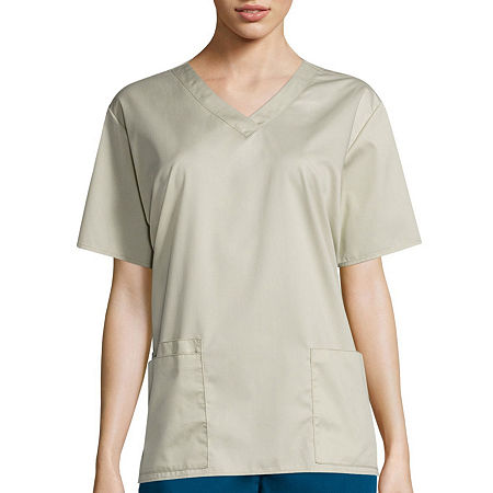 Click here for Wink Wonderwork Womens V Neck Short Sleeve Tag Fre... prices