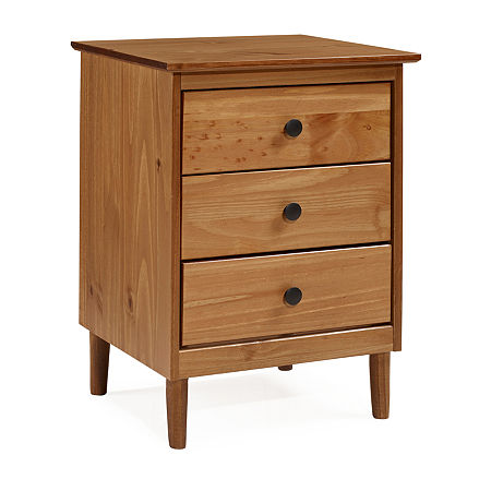 Click here for Modern 3 Drawer Solid Wood Nightstand  One Size  B... prices