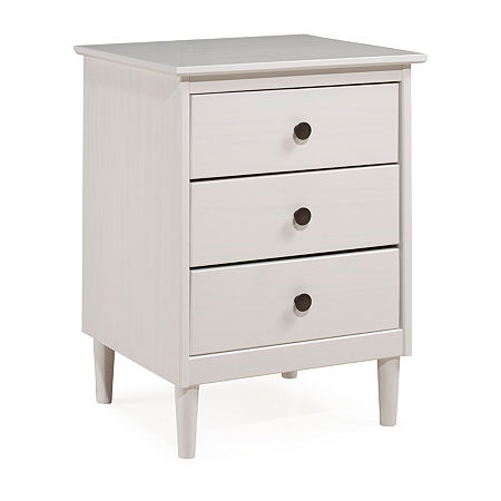 Click here for Modern 3 Drawer Solid Wood Nightstand  One Size  W... prices