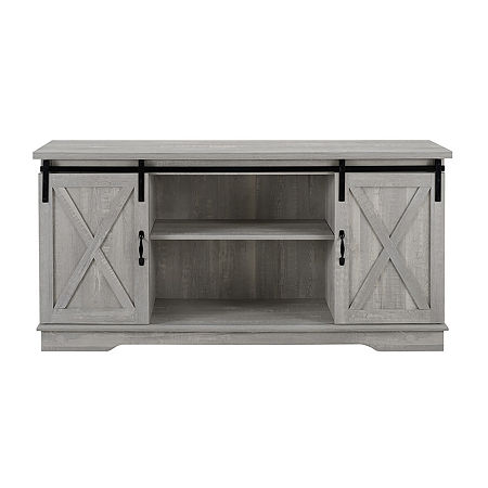 Click here for Farmhouse 65 Sliding Barndoor Wood TV Stand  One S... prices