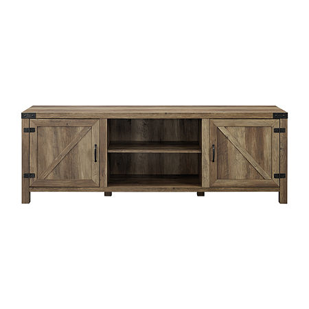 Click here for Modern Farmhouse Barndoor 70 TV Stand  One Size  B... prices