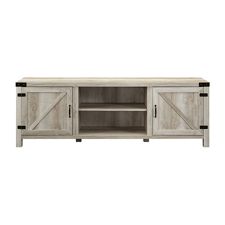 Click here for Modern Farmhouse Barndoor 70 TV Stand  One Size  W... prices