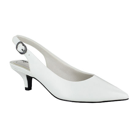 Click here for Easy Street Faye Womens Pointed Kitten Heel Pumps... prices