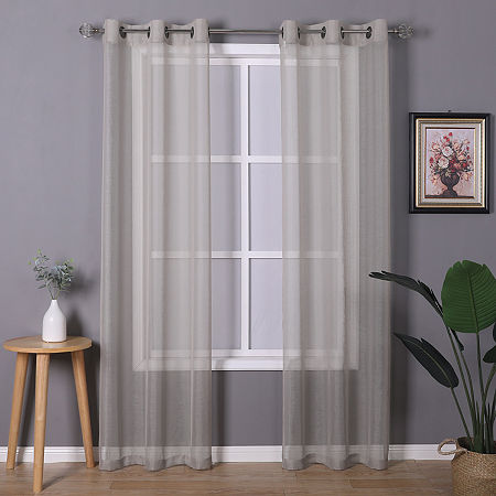 Click here for Regal Home Sheffield Grommet Top Sheer Set of 2 Cu... prices