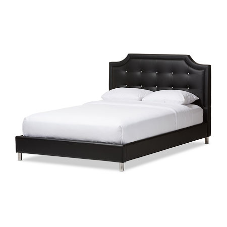 Click here for Carlotta Faux Leather Upholstered Bed  One Size  B... prices