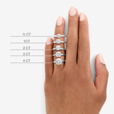 1 CT. Lab-Grown (G / SI2) Diamond Round Solitaire Engagement Ring in ...