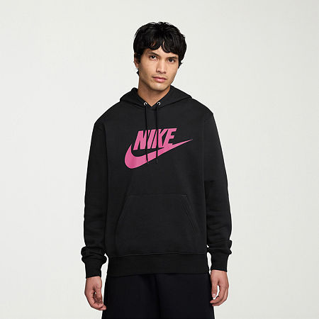 Nike Club Mens Long Sleeve Fleece Active Hoodie  Medium  Black