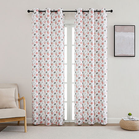 Click here for Odwin Printed Grommet Top Blackout Set of 2 Curtai... prices