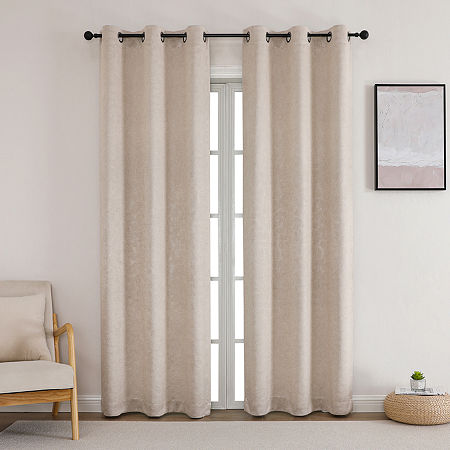 Click here for Bard Grommet Top Blackout Set of 2 Curtain Panel... prices