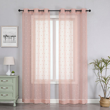 Click here for Angel Grommet Top Sheer Set of 2 Curtain Panel  On... prices