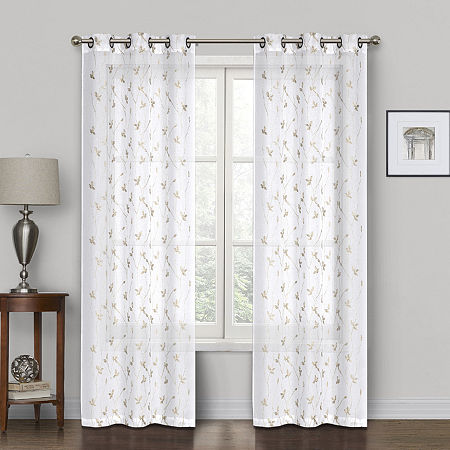 Click here for Regal Home Addison Embroidered Grommet Top Embroid... prices