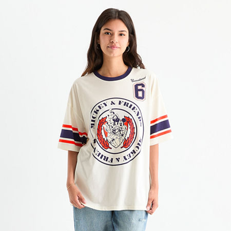 Click here for Womens Crew Neck Short Sleeve Oversized Mickey and... prices