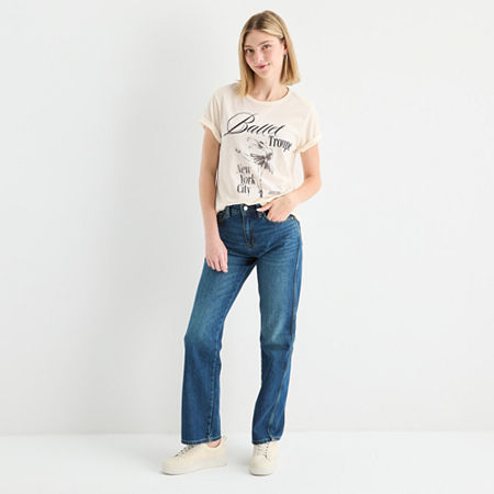 Click here for Ballet Troupe Nyc Boyfriend Tee Womens Juniors Cre... prices