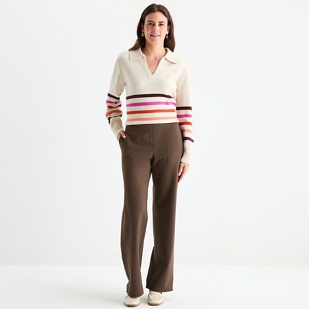 Click here for St. Johns Bay Womens Wide Leg Tall Pull-On Pant  S... prices