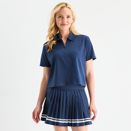 Click here for Xersion Womens Short Sleeve Zip Polo Shirt  Small... prices