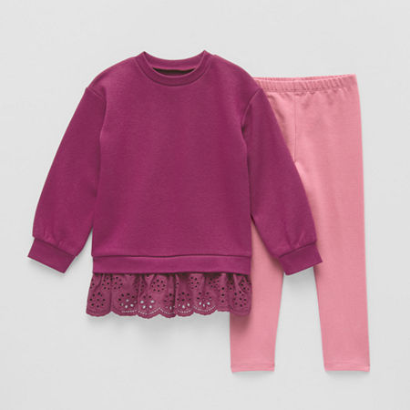Click here for Okie Dokie Toddler & Little Girls 2-pc. Pant Set... prices