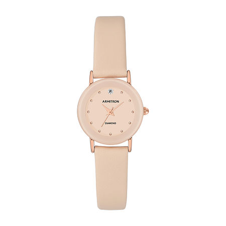 Click here for Womens Armitron Round Blush Diamond Dial Watch-75-... prices