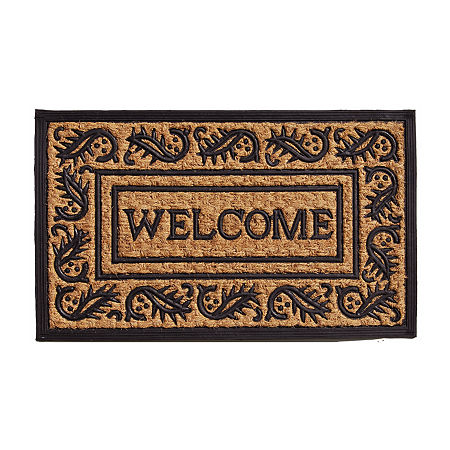 Click here for Calloway Mills Border Welcome Outdoor Rectangular... prices