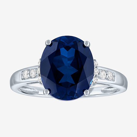 Click here for Womens Diamond Accent Lab Created Gemstone 10K Gol... prices