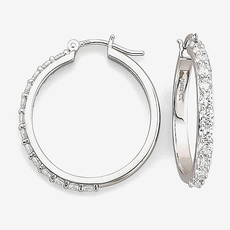 Click here for DiamonArt Cubic Zirconia Hoop Earrings  One Size prices
