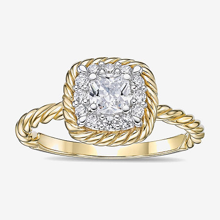 Click here for Diamonart Womens Cubic Zirconia 14K Gold Over Silv... prices