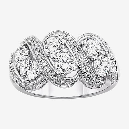 Click here for DiamonArt Cubic Zirconia Sterling Silver Ring  6... prices
