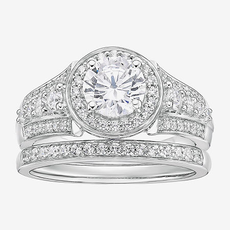 Click here for DiamonArt Womens White Cubic Zirconia Sterling Sil... prices