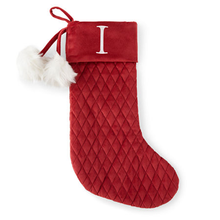 Click here for North Pole Trading Co. Red Quilted Monogram Christ... prices