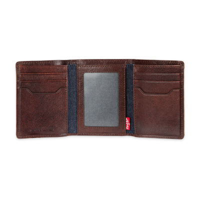 Levi's® Xcap Mens Personalized Trifold Wallet, Color: Brown - JCPenney