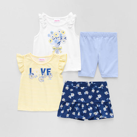 Click here for Little Lass Toddler Girls 4-pc. Short Set  5t  Blu... prices