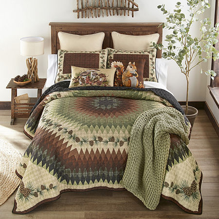 Donna Sharp Your Lifestyle Pine Circle 3pc. Quilt Set