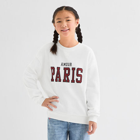 Click here for Eyeshadow Big Kid Girls Crew Neck Fleece Long Slee... prices