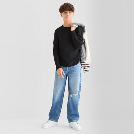 Click here for Thereabouts Little & Big Kid Boys Crew Neck Long S... prices