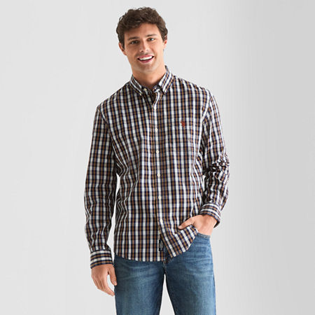 Click here for U.S. Polo Assn. Stretch Poplin Mens Long Sleeve Cl... prices