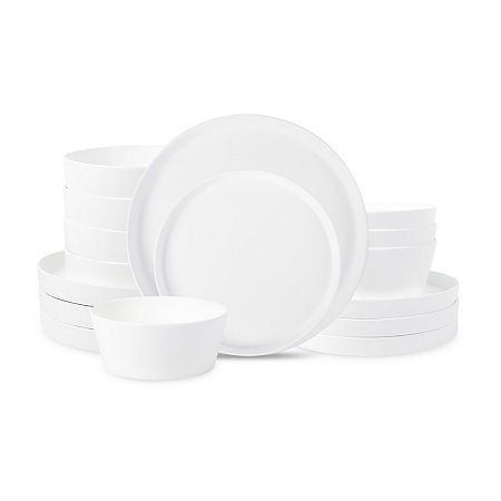 Stone Lain Fosca 16 Pc. Dinnerware Set  Service for 4 - Matte White