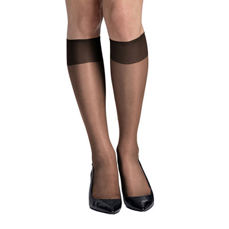 Womens Hanes(R) 2pk Silk Reflections Knee High Hosiery