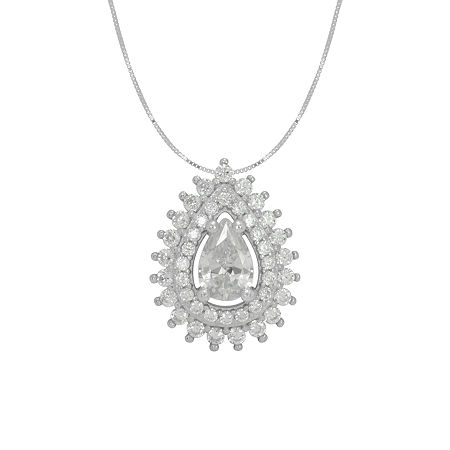 Click here for DiamonArt Womens White Cubic Zirconia Sterling Sil... prices