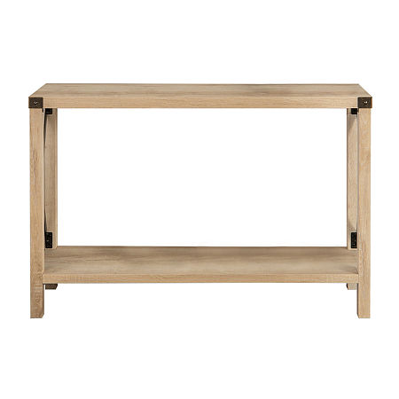 Click here for Farmhouse Rustic Wood Entryway Table  One Size  Wh... prices