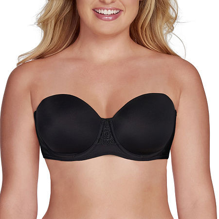 Vanity Fair Beauty Back Full Figure Strapless Underwire Bra 74380 - Midnight Black