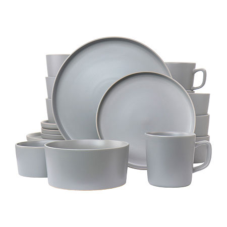 Elama Luxmatte 20 Pc. Dinnerware Set  Service for 4 - Light Pastel