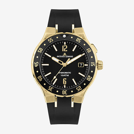 Click here for Jacques Lemans Mens Automatic Black Strap Watch Wj... prices