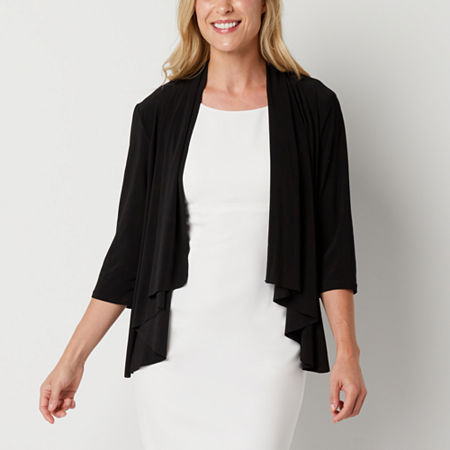 Click here for R&M Richards 3/4 Sleeve Knit Shrug  X-large  Black prices