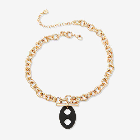 Click here for Worthington Gold Tone Toggle Womens 17 Inch Pendan... prices